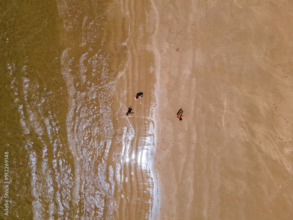 Beautiful aerial view of Costa Rica Beach Playa Rajada in Cuajiniquil ...
