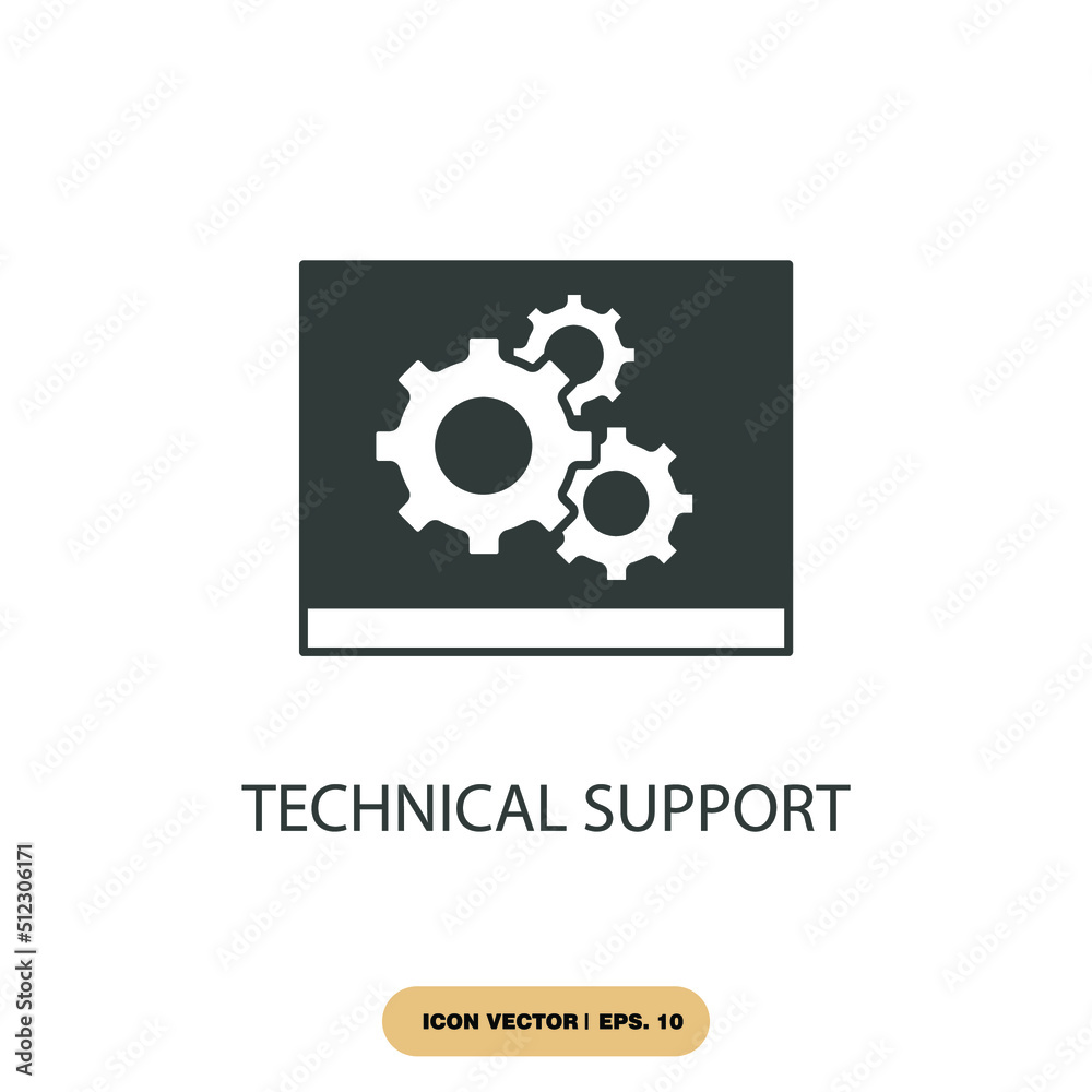 Stock-Vektorgrafik „technical support icons symbol vector elements for ...