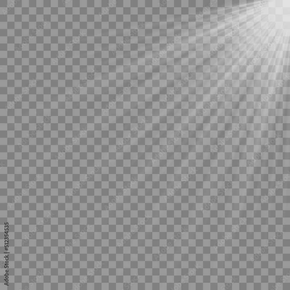 Vector de Stock Vector transparent sunlight special lens flare light ...