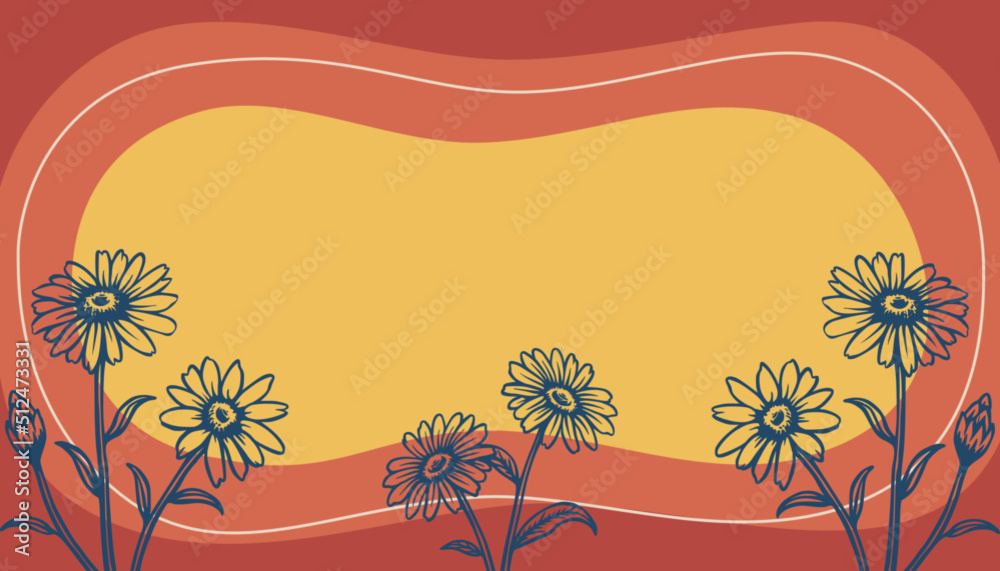 Simple background hand drawing vintage retro style Stock Vector | Adobe ...