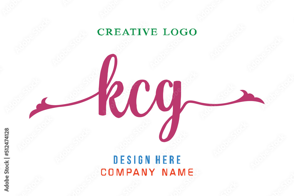 KCG lettering, perfect for company logos, offices, campuses, schools ...