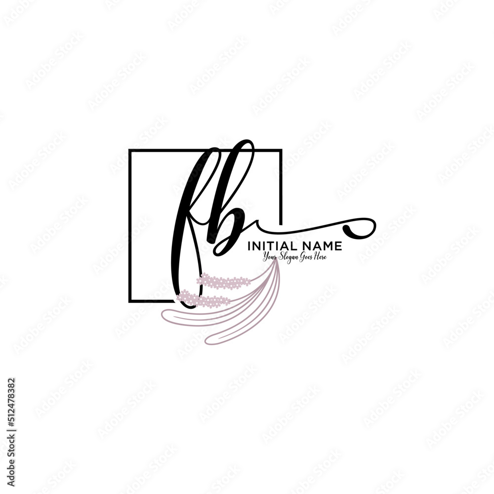 Letter FB, Beauty and fashion logo design vector, Beautiful logotype ...