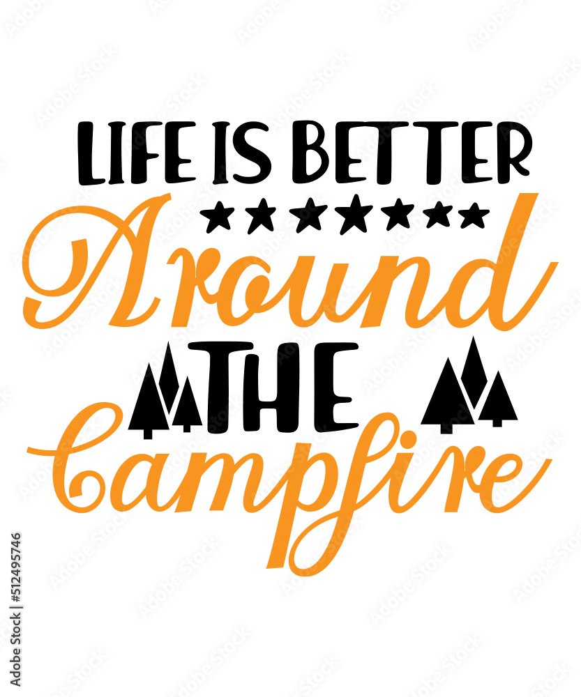 Camping Svg Bundle, Camp Life Svg, Campfire Svg, Dxf Eps Png ...
