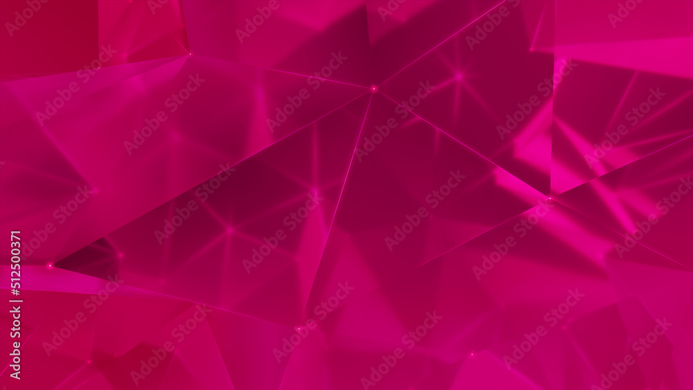 Artificial Intelligence, Quantum Computing Concept. Pink Tech ...