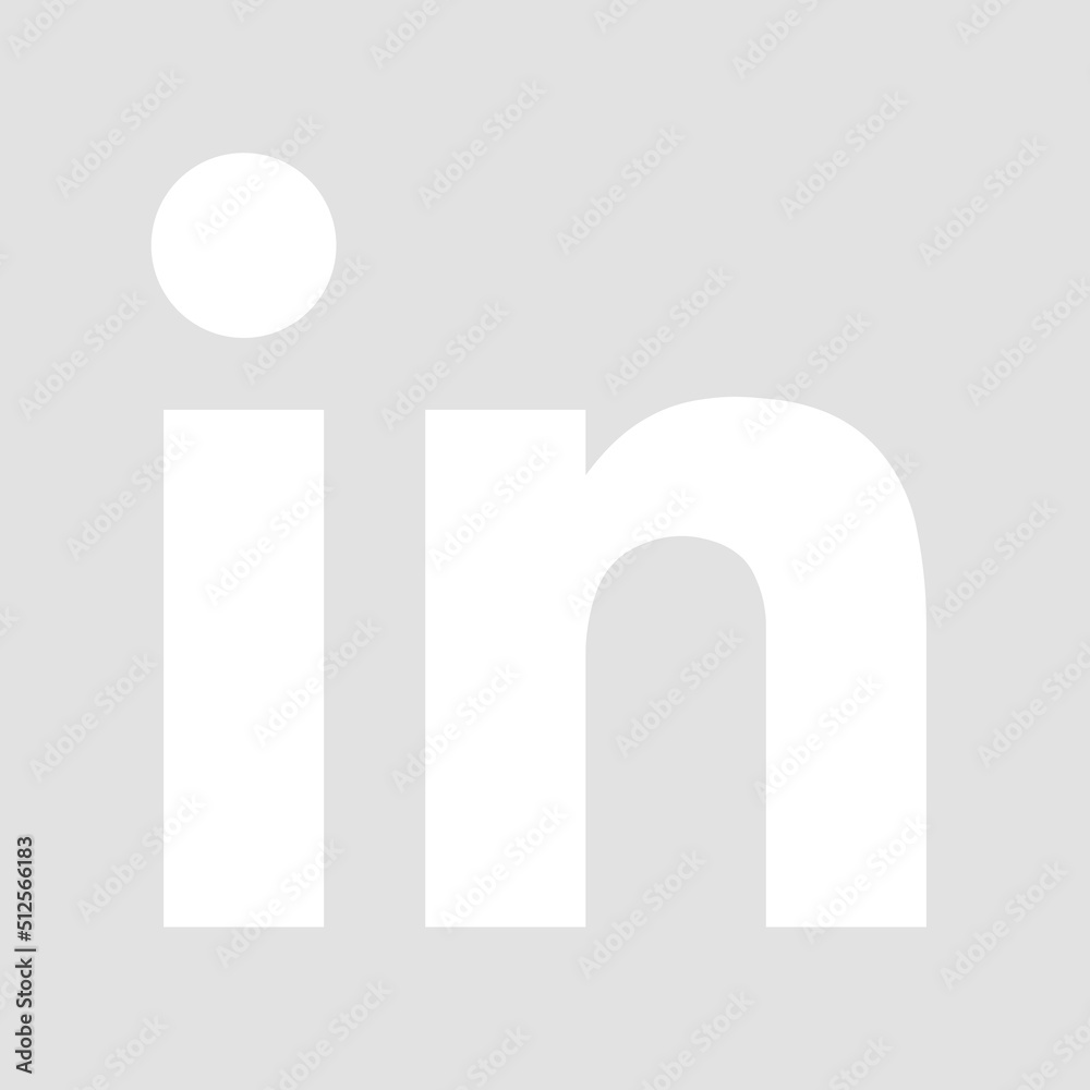 LinkedIn social media app icon Stock Vector | Adobe Stock