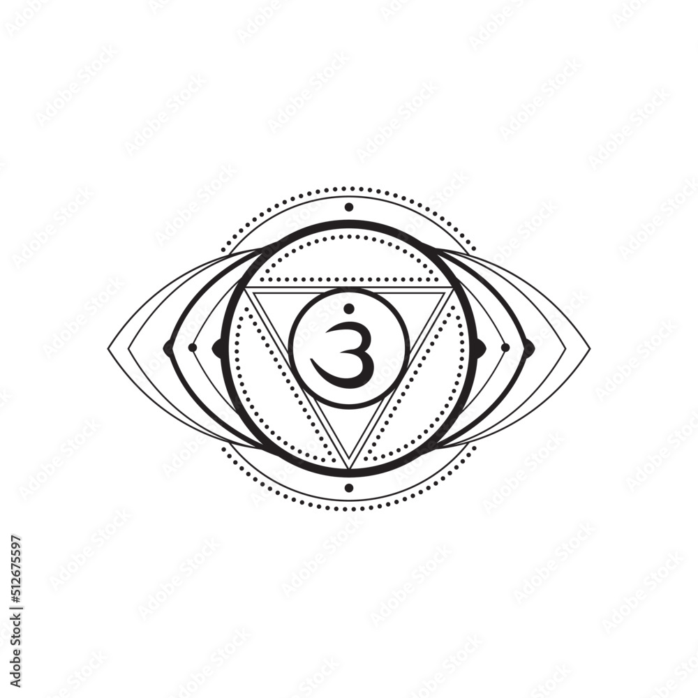 Ajna, guru or third-eye, is the sixth primary chakra in the body ...