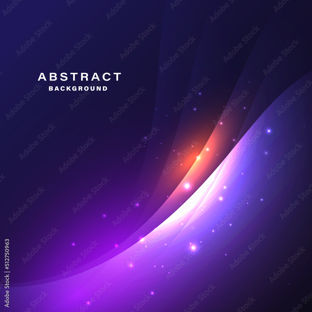 Abstract technology background with dynamic light effect.Vector ...