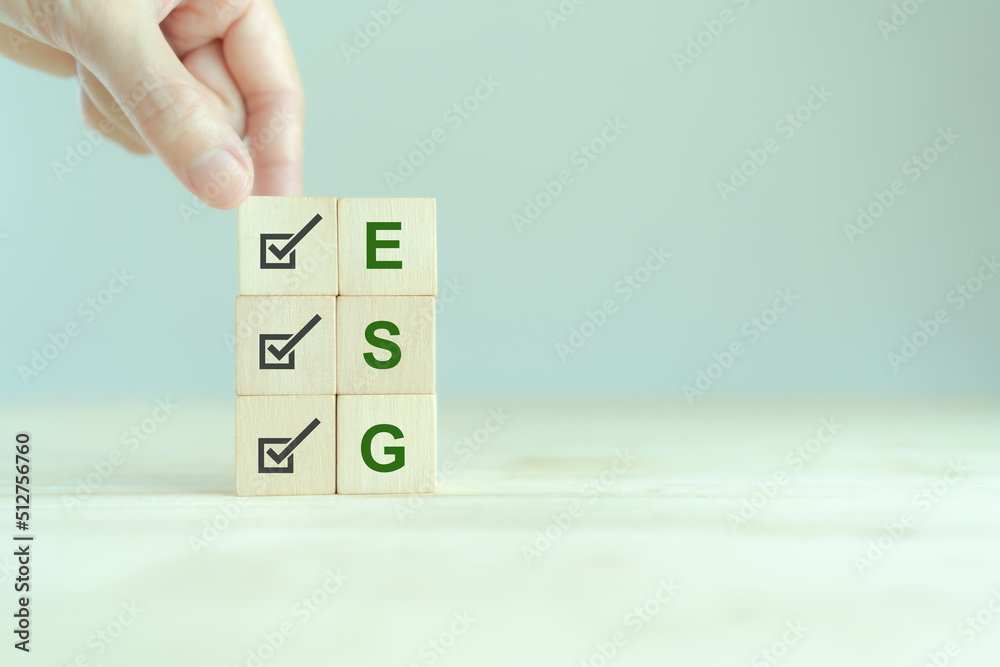 ESG compliance concept. Operationalizing the ESG business. Creating ...