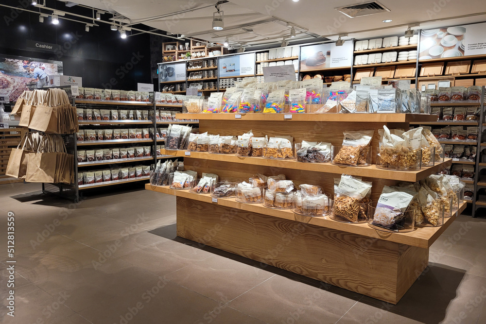 KL, MALAYSIA - 20 JUNE 2022: Interior view of Muji Store in Mid Valley ...