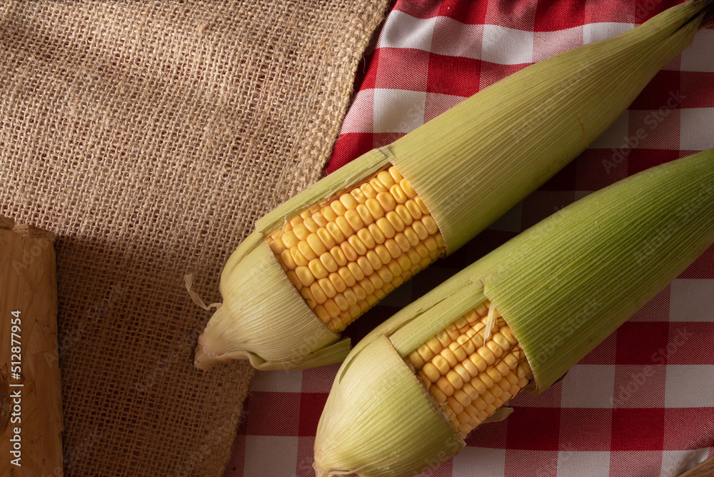 Table of brazilian festa junina. Corn Stock Photo | Adobe Stock