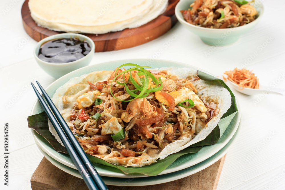 Lumpia Basah Bandung, Popular Traditional Street Food Snack Made from Thin Wrapper with Saute ...