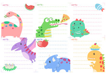 Cute Dinosaur Note Paper Free Stock Photo - Public Domain Pictures