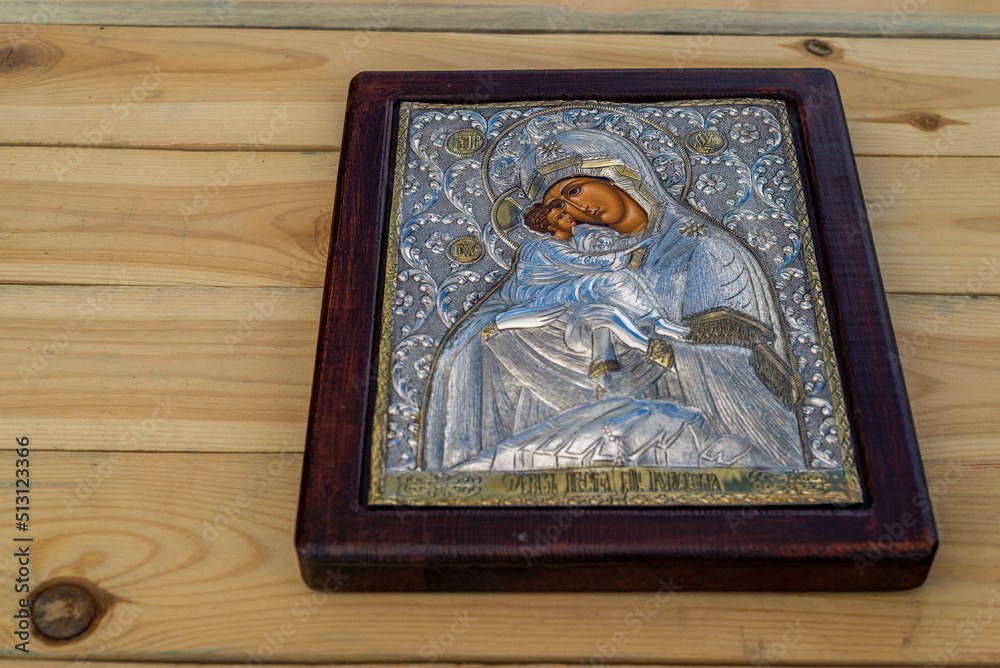 traditional orthodox icon of Mother Mary, Icon of Madonna, Jesus ...