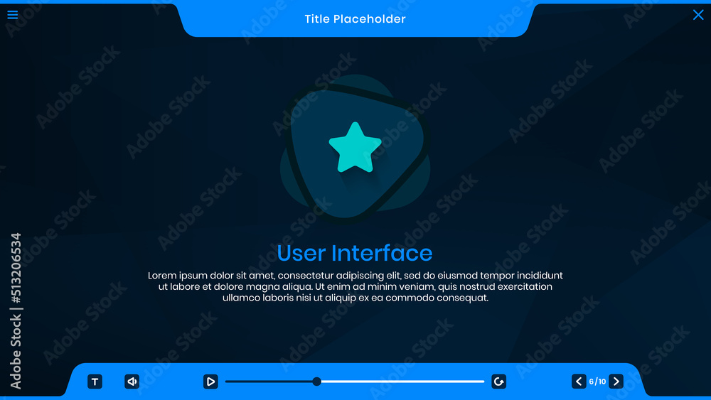 e-learning template, User Interface, UI, UX, Assessment template ...