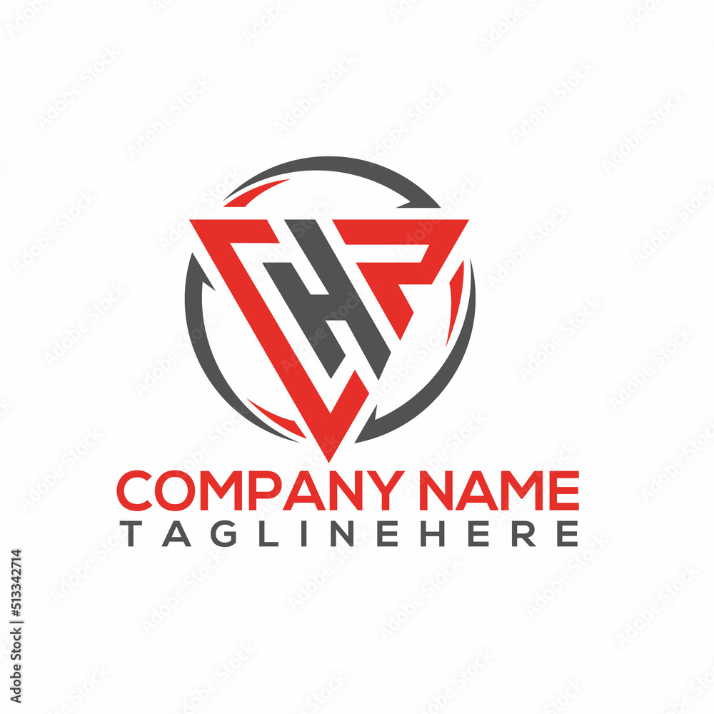 Letter CHP Logo Design Stock Vector | Adobe Stock