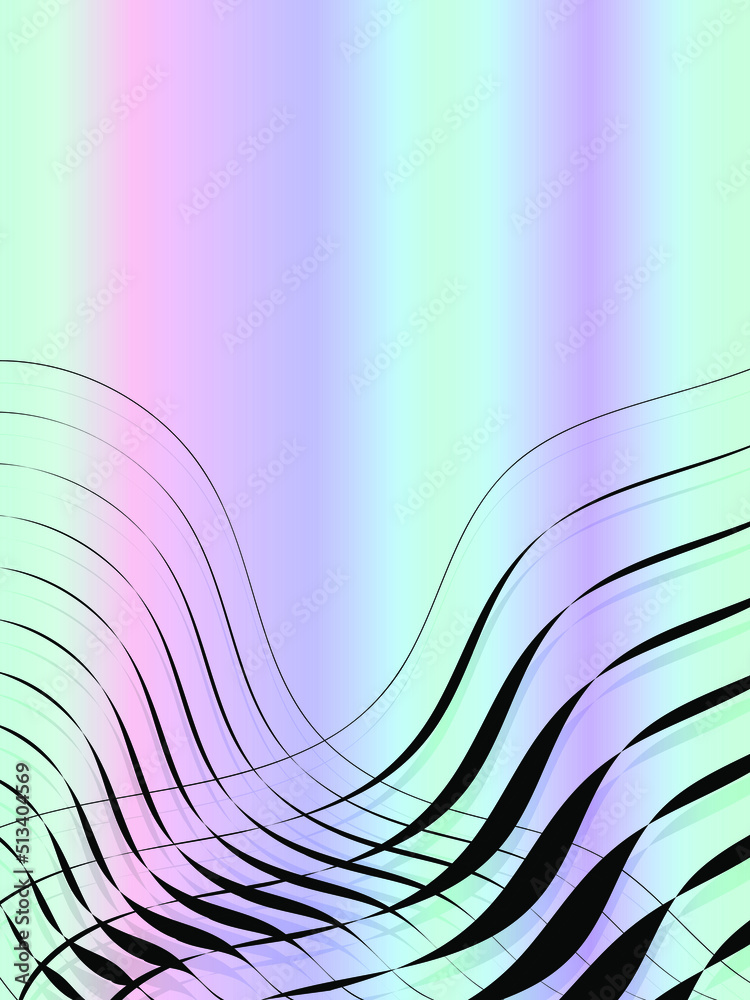 laser background gradient with graphic waves lines vector digital ...