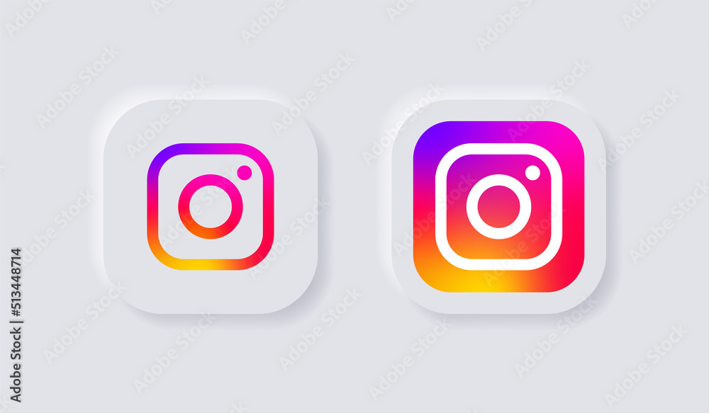 instagram logo, instagram icon, instagram button. new update instagram ...