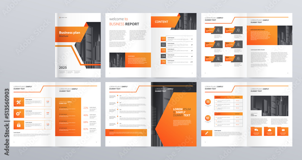 layout template for company profile ,annual report , brochures, flyers ...