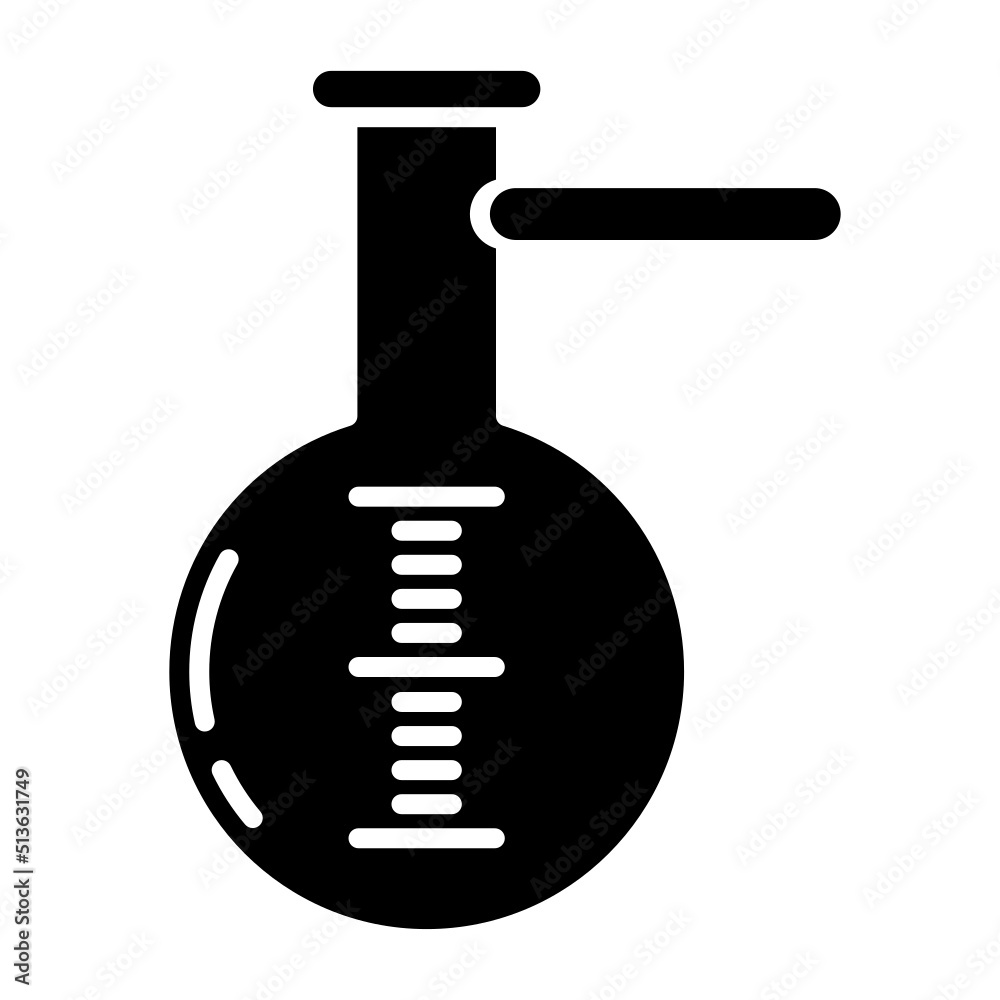 distillation tube icon on transparent background Stock Vector | Adobe Stock