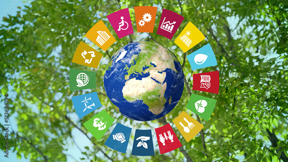 Environmental technology concept. Sustainable development goals. SDGs ...