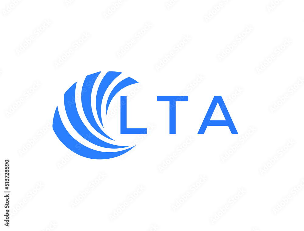 LTA Flat accounting logo design on white background. LTA creative ...