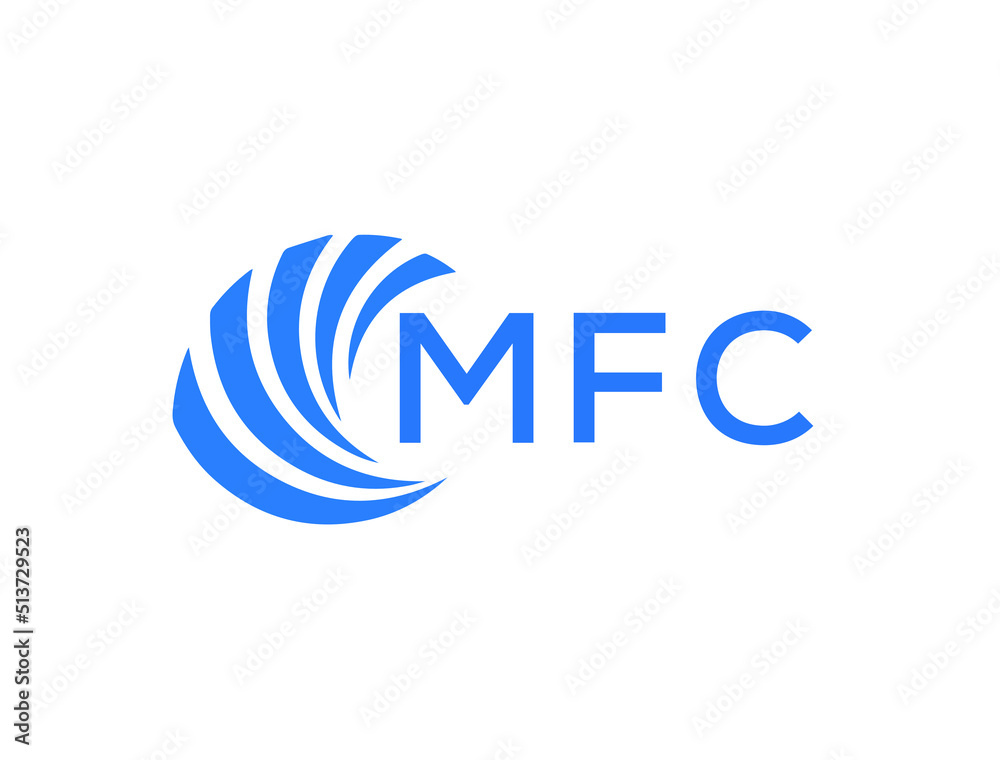 MFC Flat accounting logo design on white background. MFC creative ...