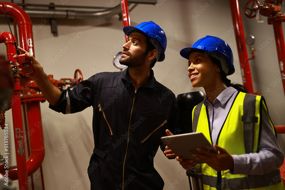 System engineer and Maintenance check fire suppression system, Fire ...