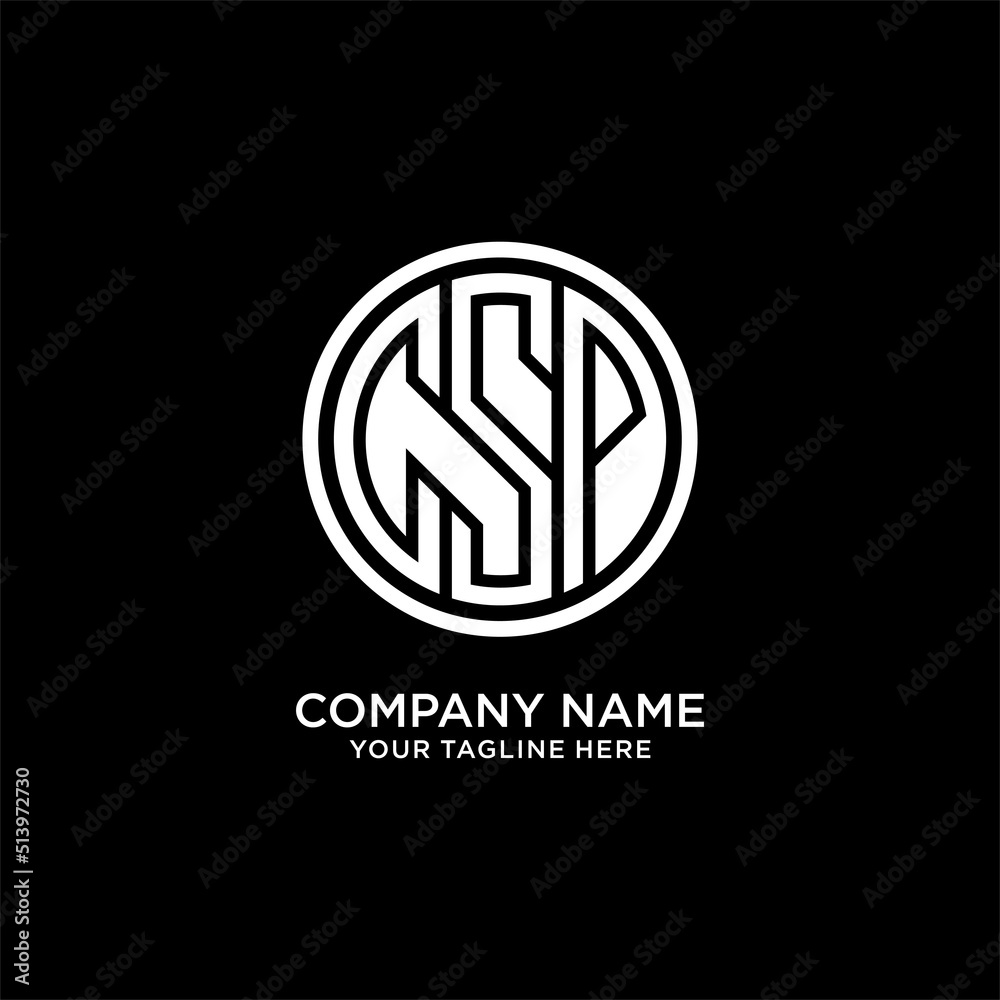 Letter CSP Logo Vector Illustration Stock Vector | Adobe Stock