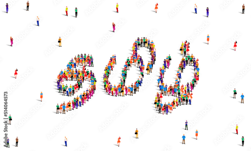 A large group of people form to create the word Tamil in Tamil script ...
