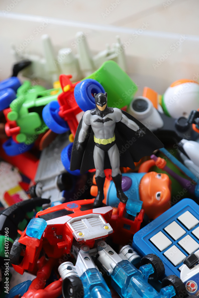 Batman. Bat super hero. The knight of the night. Toy figure. Toy ...