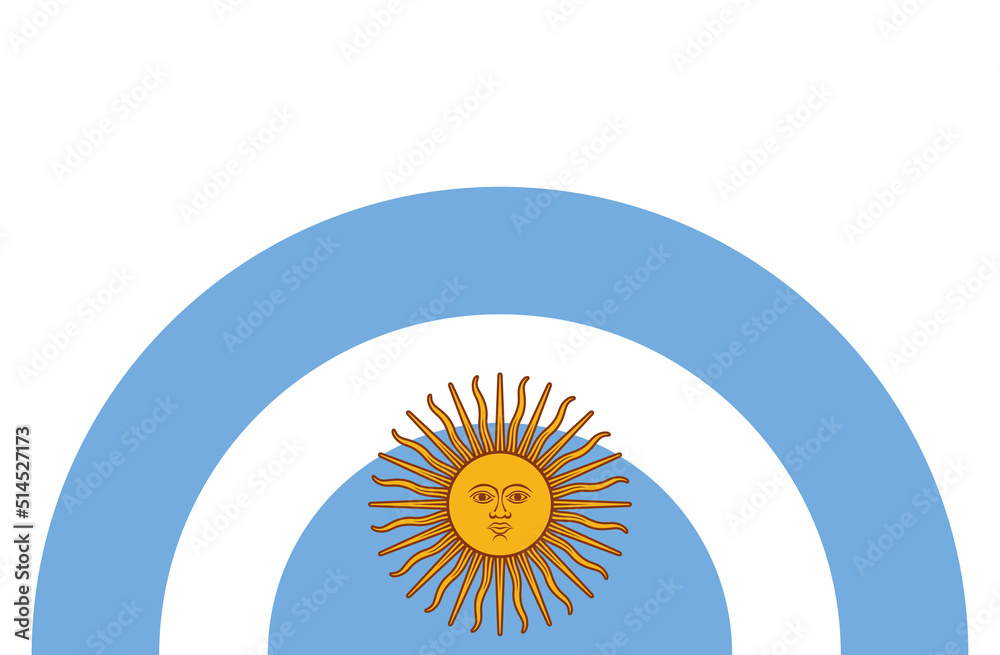 Stock-Vektorgrafik „Circular design with the colors of the flag of ...