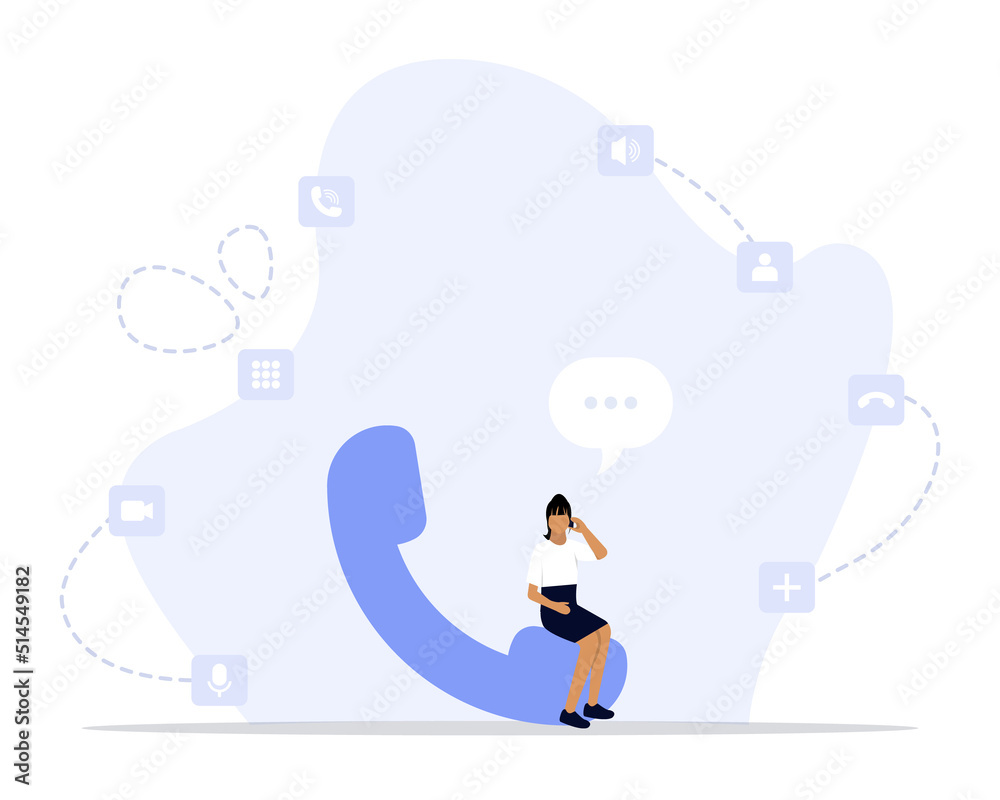 Call screen smartphone interface vector template, Mobile app page dark ...