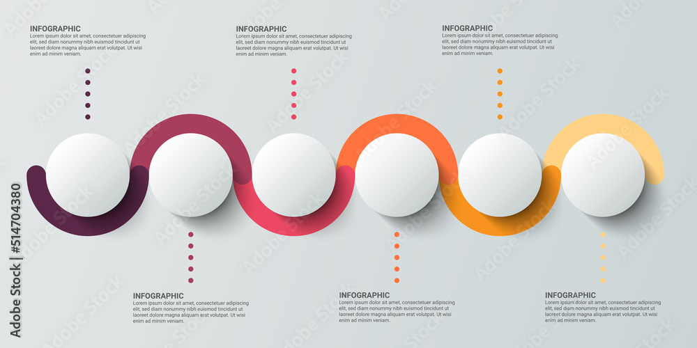 Steps business data visualization timeline process infographic template ...