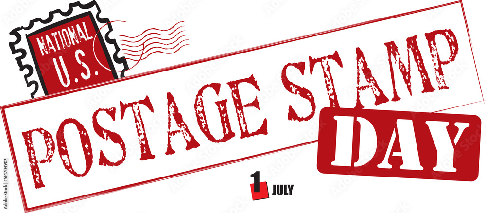 National US Postage Stamp Day Stock Vector | Adobe Stock