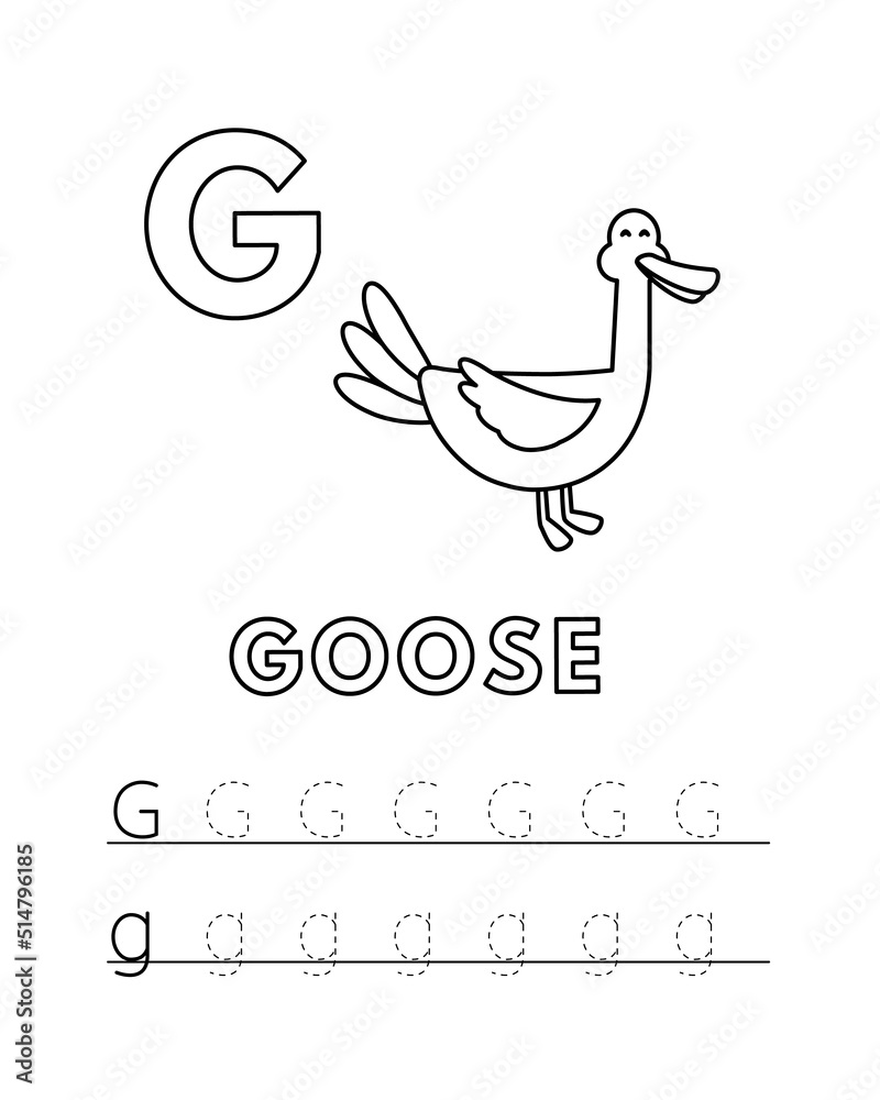 Alphabet with cute cartoon animals isolated on white background ...