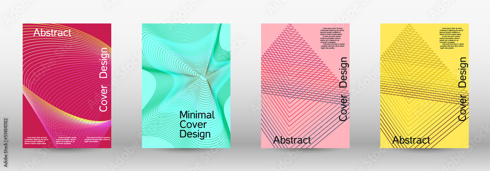 Artistic covers design. A set of modern abstract covers. Modern ...