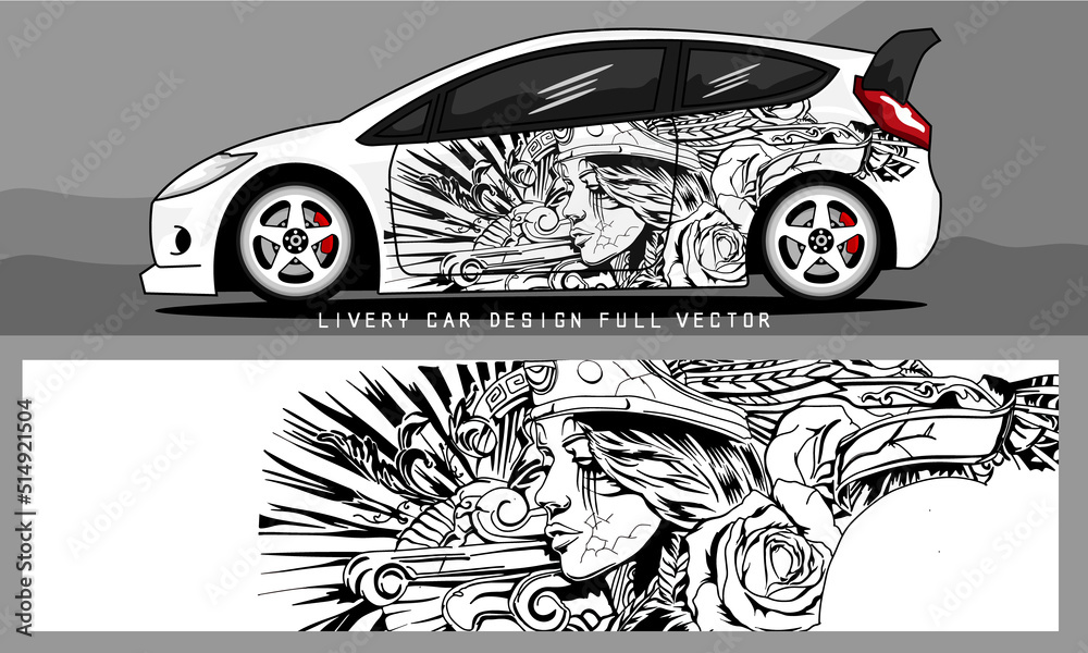 car livery graphic vector. abstract grunge background design for ...