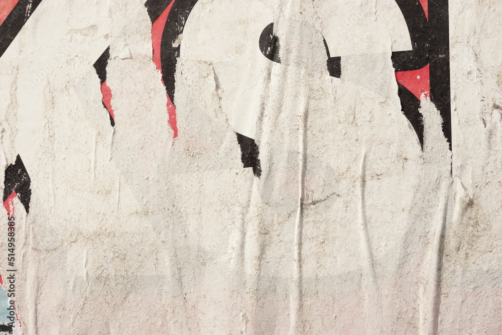 Old ripped torn grunge posters and backgrounds creased crumpled paper ...