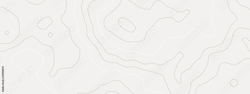 The stylized height of the topographic map in contour, lines. Torn ...