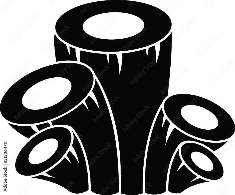 Black and White Cartoon Illustration Vector of Ocean Coral Reef Flower ...