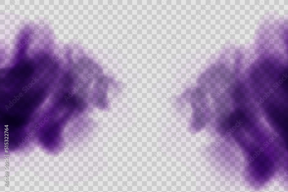 Dust violet cloud dirt,cigarette smoke, smog, soil and sand particles ...