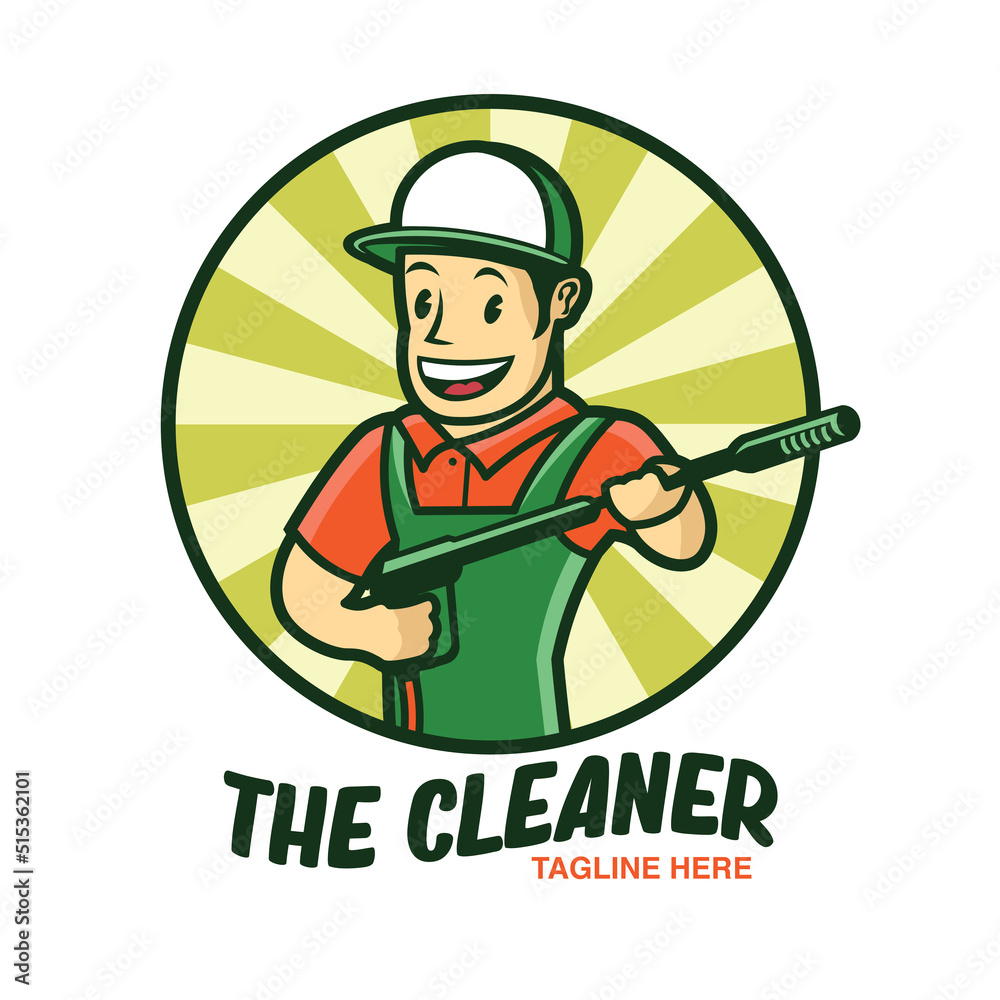 Washer Pressure mascot character in retro cartoon style, good for ...