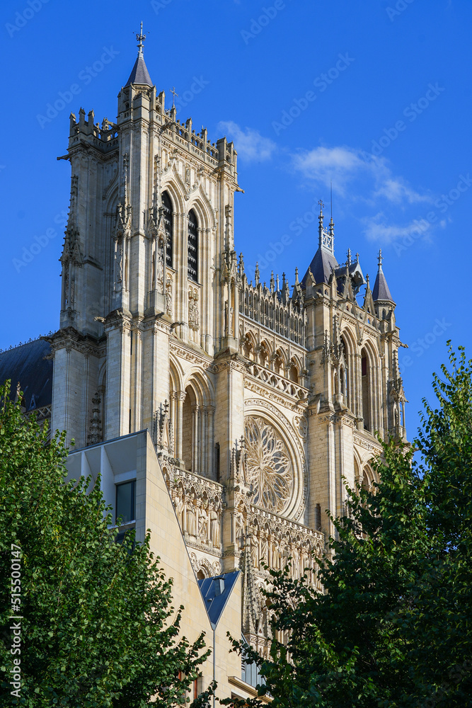 The Cathedral Basilica of Our Lady of Amiens in Picardy is the largest ...