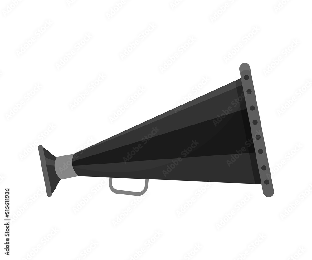 Loudspeaker vector illustration. Megaphone isolated clipart on white ...