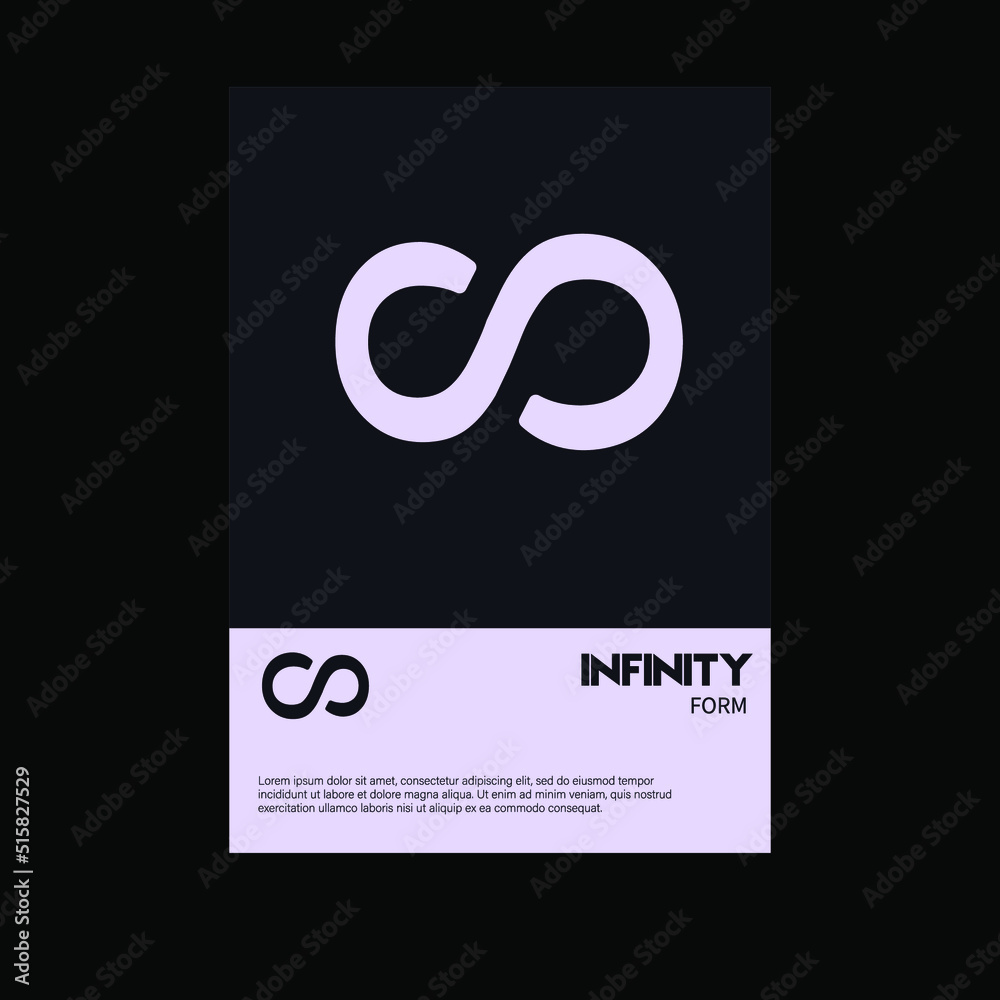 Meta modern aesthetics of Swiss design poster layout. Graphic template ...