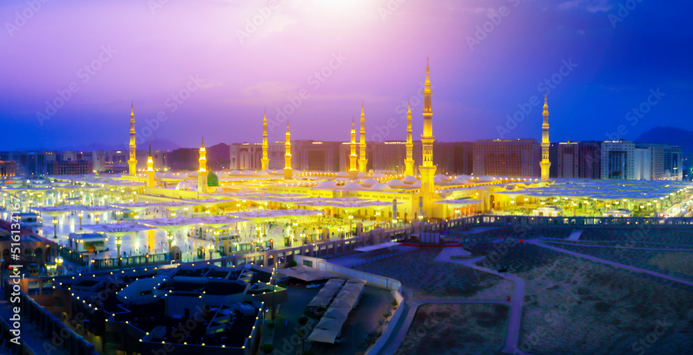 Medina, Al-Madinah Al-Munawwarah, Saudi Arabia - Al Masjid an Nabawi ...