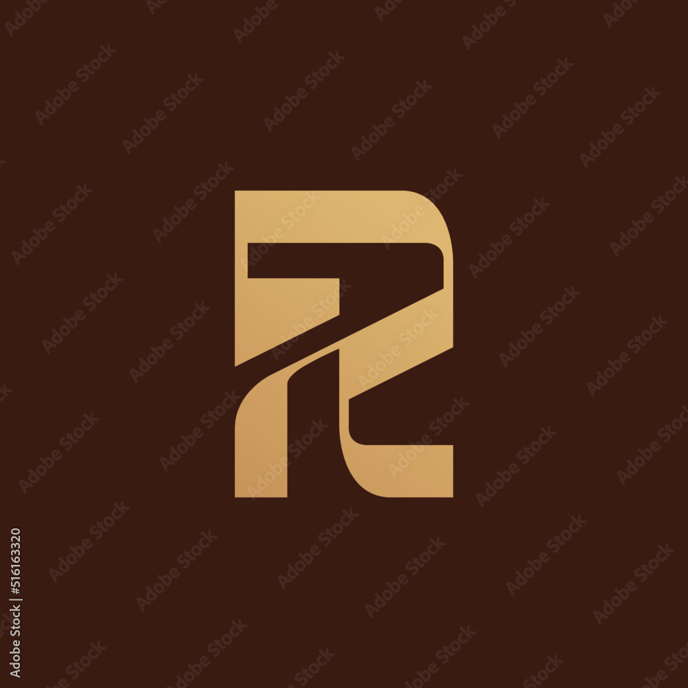 Vector de Stock Letter R Elegant Monogram logo. Initial R Luxury ...