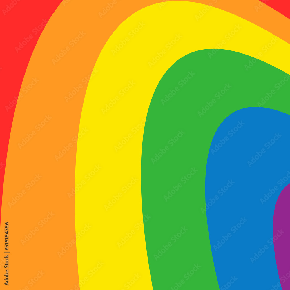 Abstract rainbow curve background. Colorful wave rainbow backdrop ...