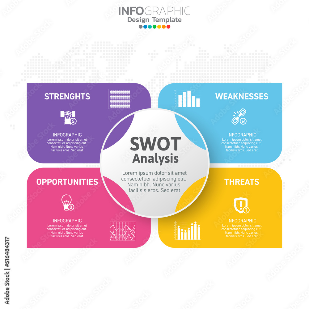 weakness; strength; swot; chart; vector; business; diagram; icon ...