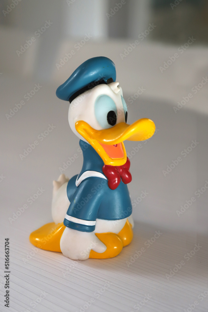 Side view of Donald duck. Cartoon characters from Walt Disney Pictures ...
